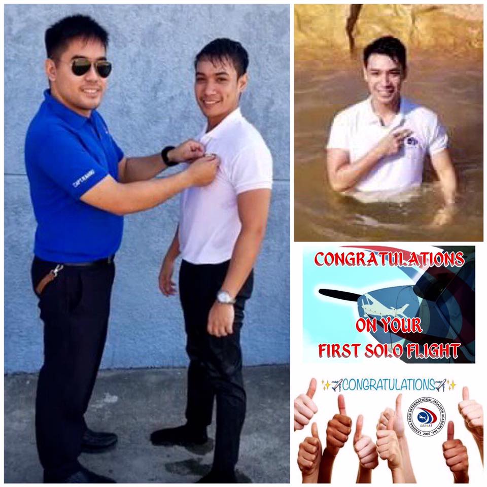 First Solo Flight of Student Pilot Mark Paul Rodriguez Raymundo – LEIAAI