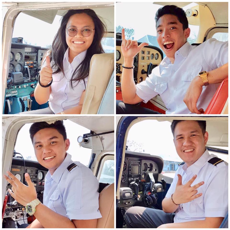 First Solo Flight of Students Tiphanie Anne Cruz Draper, Elijah Miguel ...